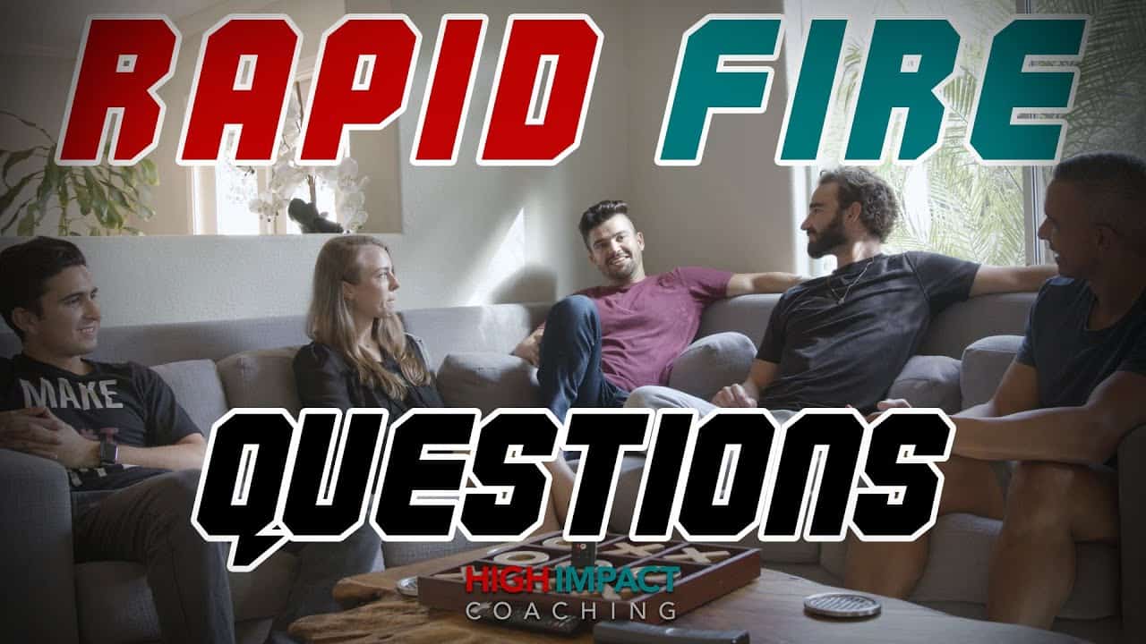 Rapid fire Questions Zander Fryer Rapid fire Questions Zander Fryer